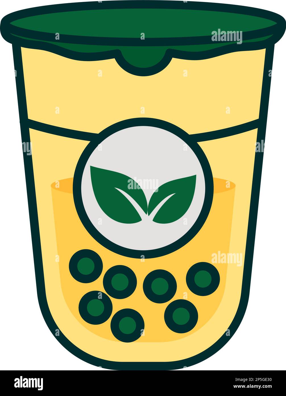 tea green in pot Stock Vector Image & Art - Alamy