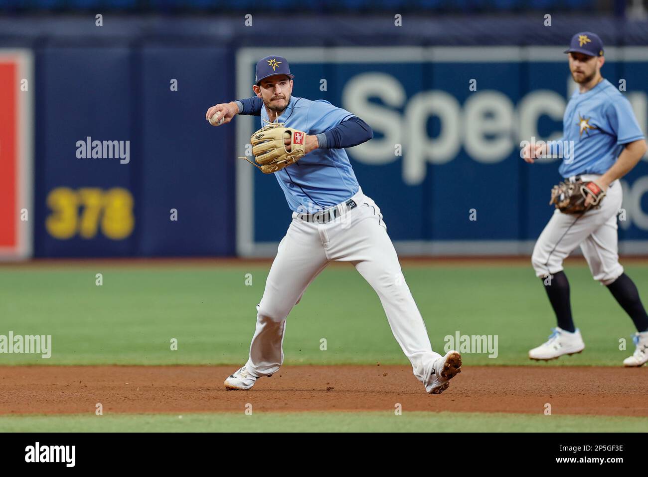 St. Petersburg, FL USA; Tampa Bay Rays shortstop Daniel Robertson (26 ...