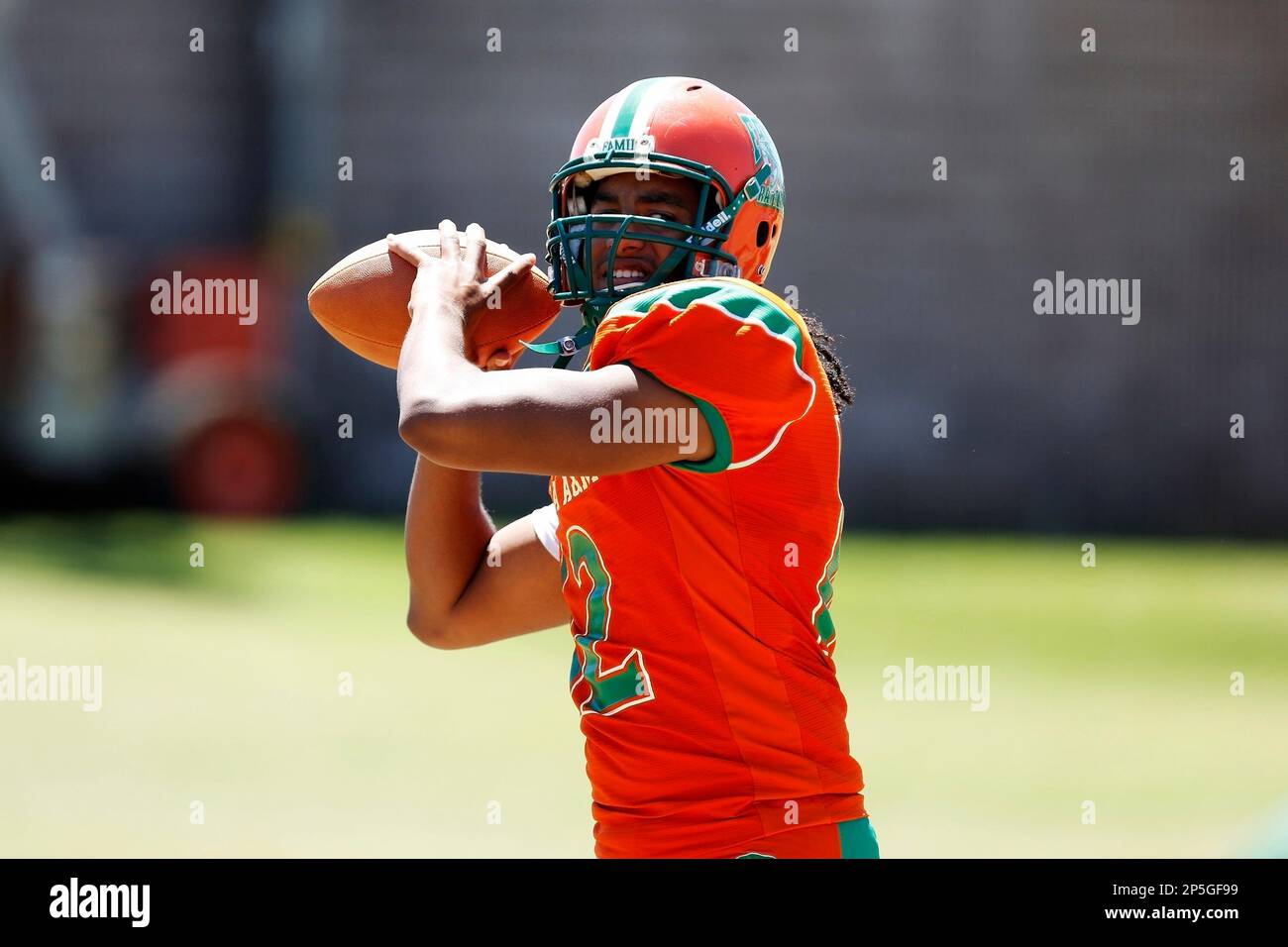 Florida A&M Quarterback (12) Jerry Caplan during the Orange and Green ...