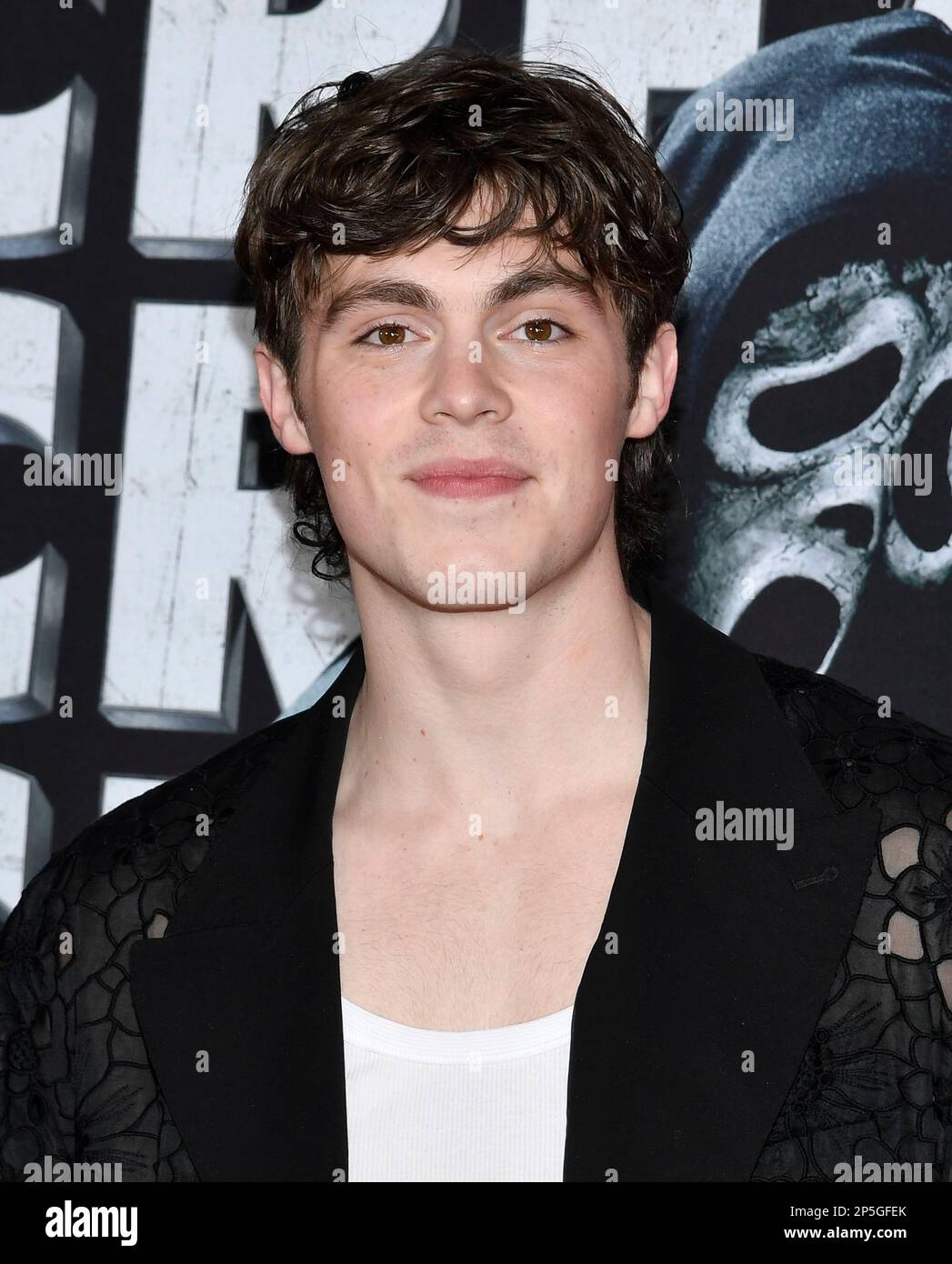 Jack Champion attends the world premiere of "Scream VI" at AMC Lincoln ...