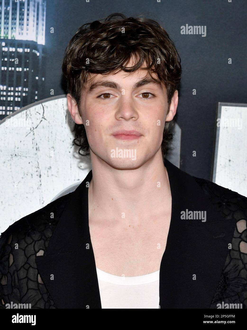 Jack Champion attends the world premiere of "Scream VI" at AMC Lincoln ...