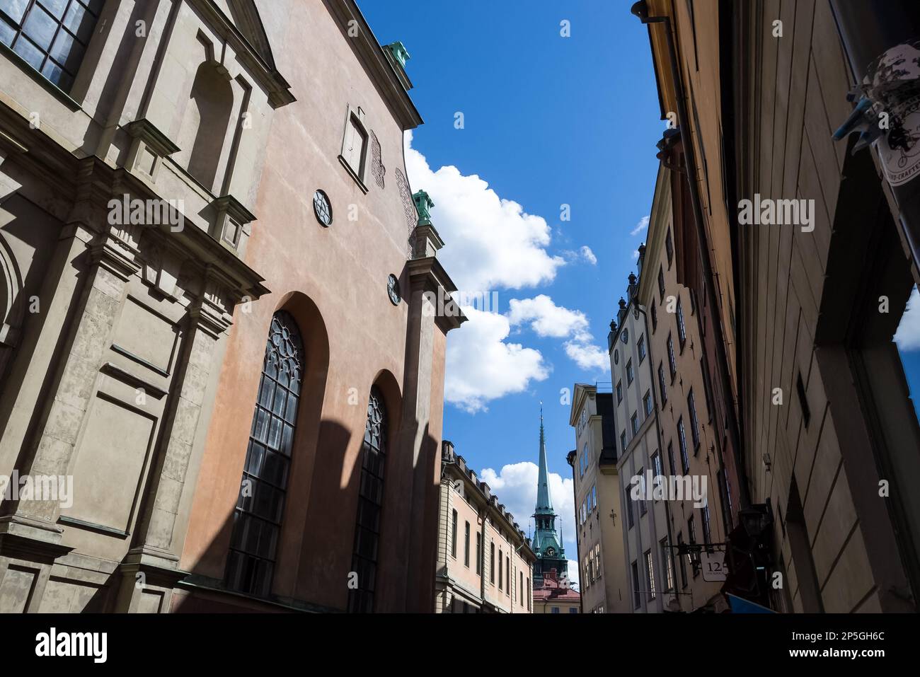 Architectural detail of Gamla stan, the medieval city center of ...