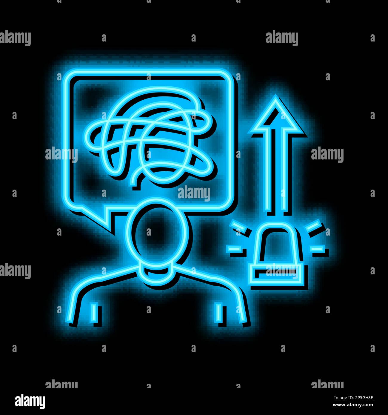 increased errors or accidents neon glow icon illustration Stock Vector ... increased errors or accidents neon glow icon illustration Stock Vector ...