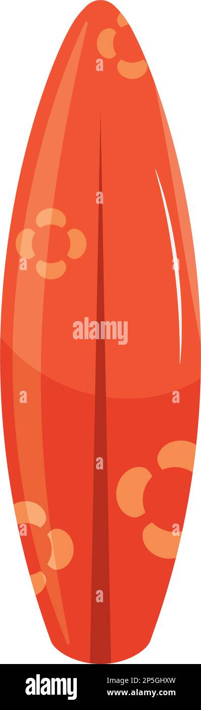 Red surfboard object Stock Vector Images - Alamy