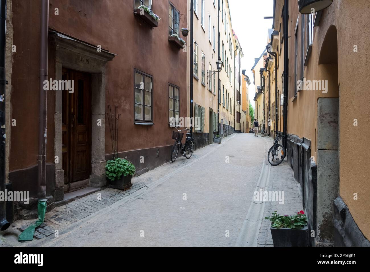 Architectural detail of Gamla stan, old town of Stockholm, capital of ...