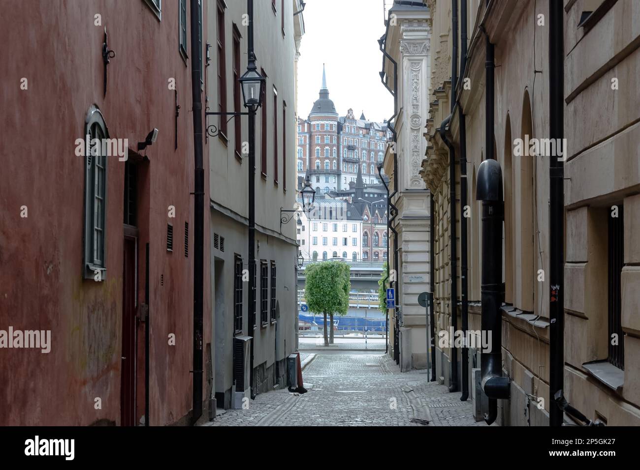 Architectural detail of Gamla stan, old town of Stockholm, capital of ...