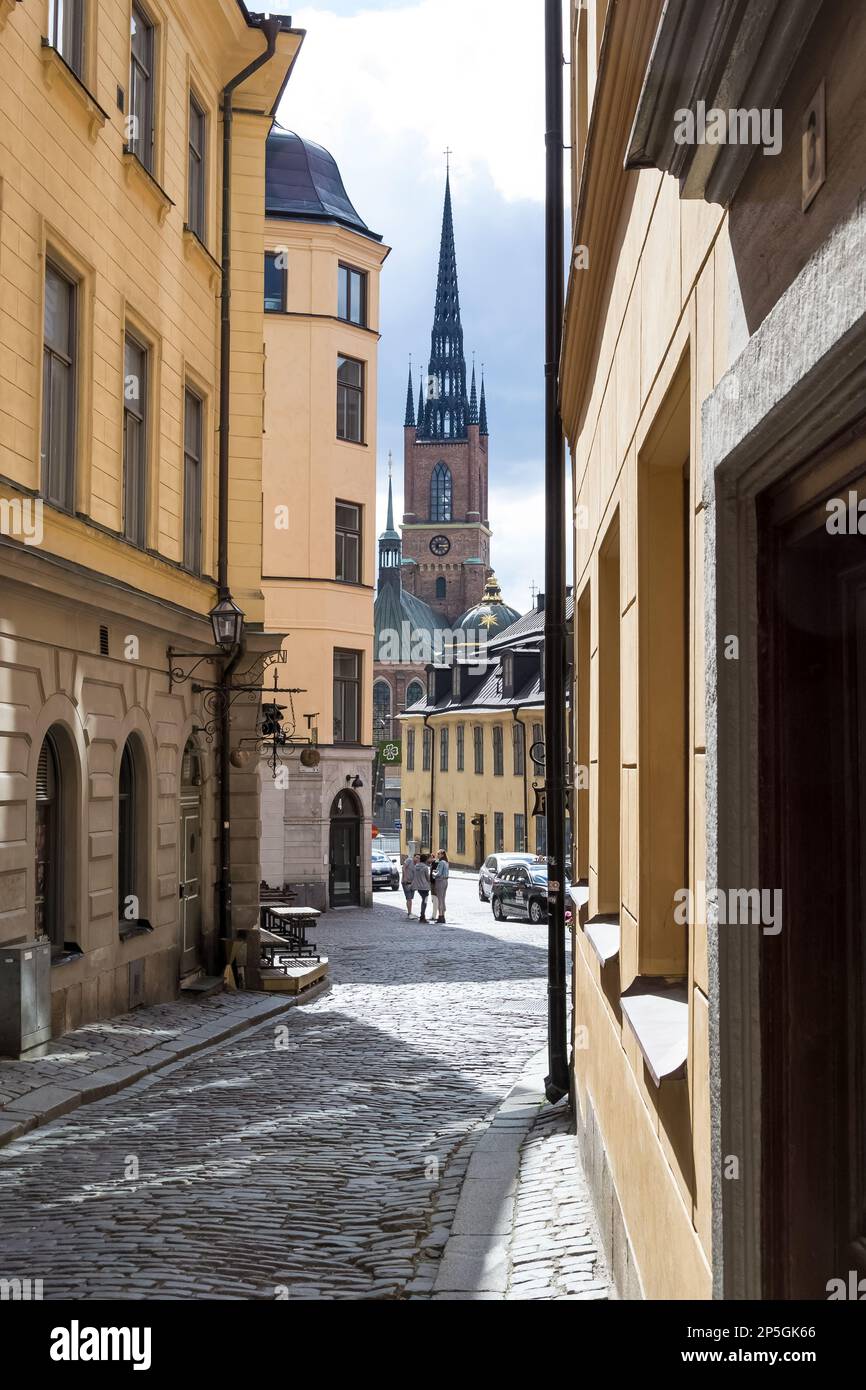 View of Riddarholmen Church, final resting place of most Swedish ...