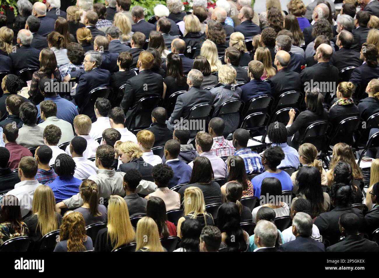 Guests attend a memorial service for former Alabama director of ...