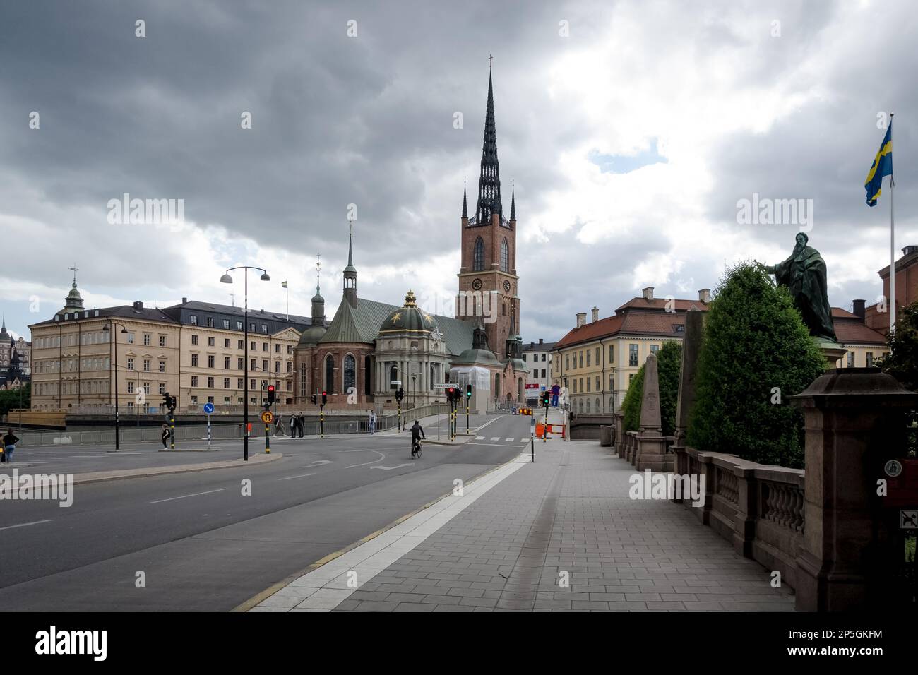 View of Riddarholmen Church, final resting place of most Swedish ...