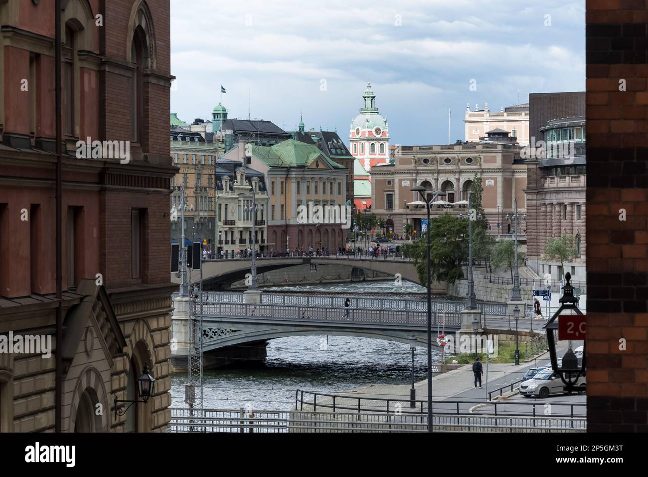 Architectural detail of Gamla stan, old town of Stockholm, capital of ...