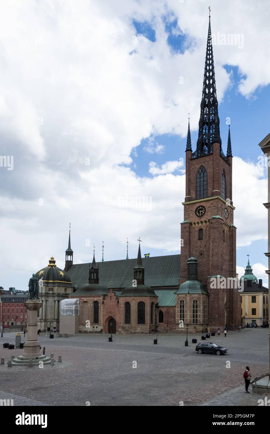 View of Riddarholmen Church, final resting place of most Swedish ...