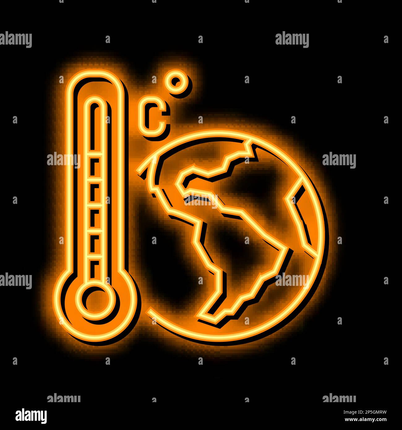 Planet pollution neon glow hi-res stock photography and images - Alamy