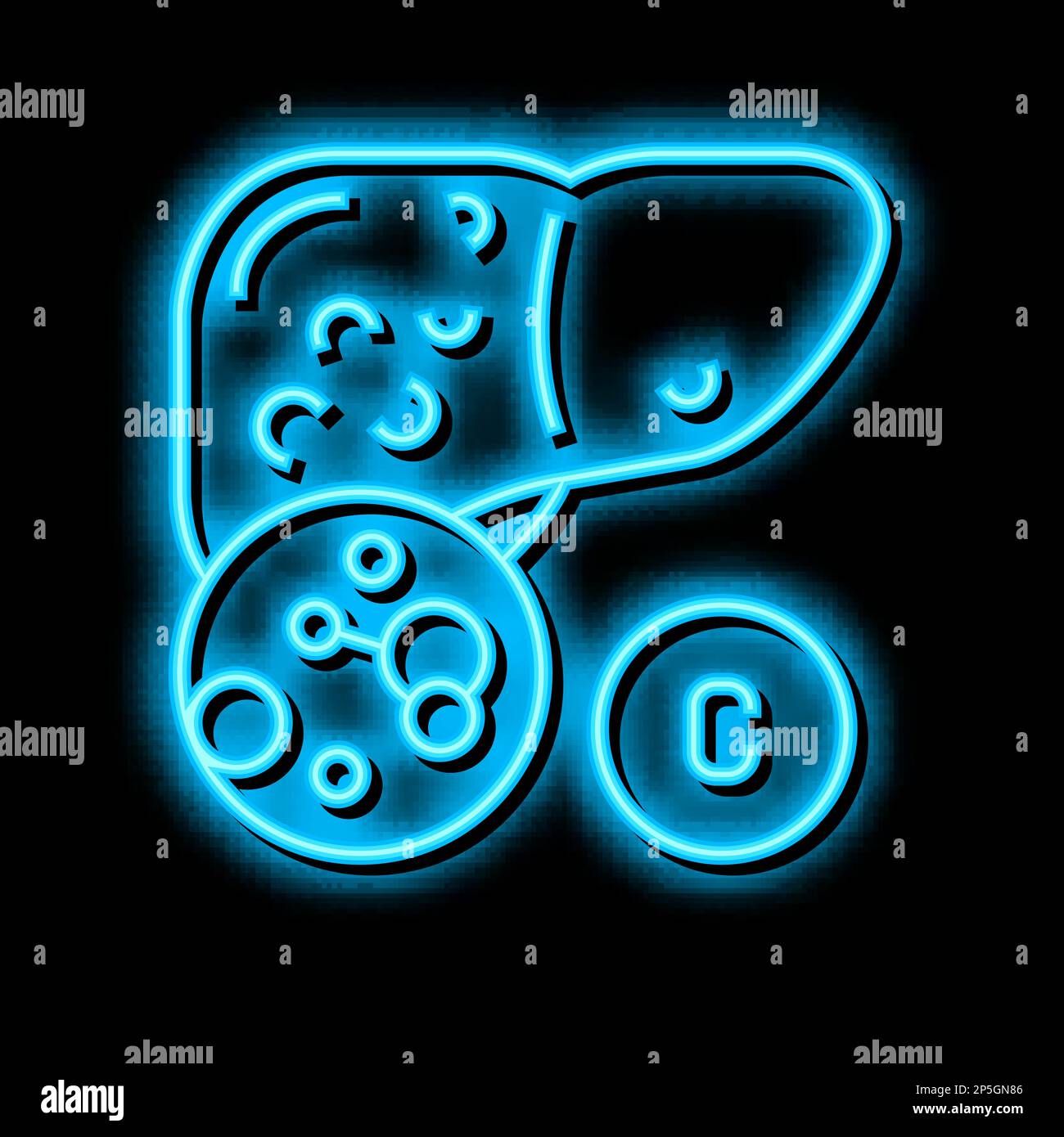 type c hepatitis neon glow icon illustration Stock Vector Image & Art ...