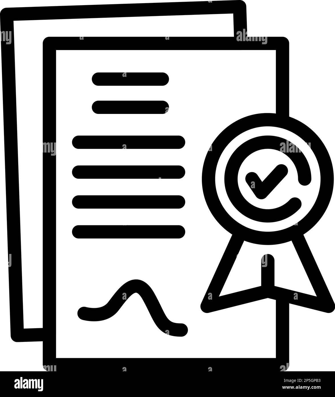 Insurance paper icon outline vector. Bill patient. Medical card Stock ...