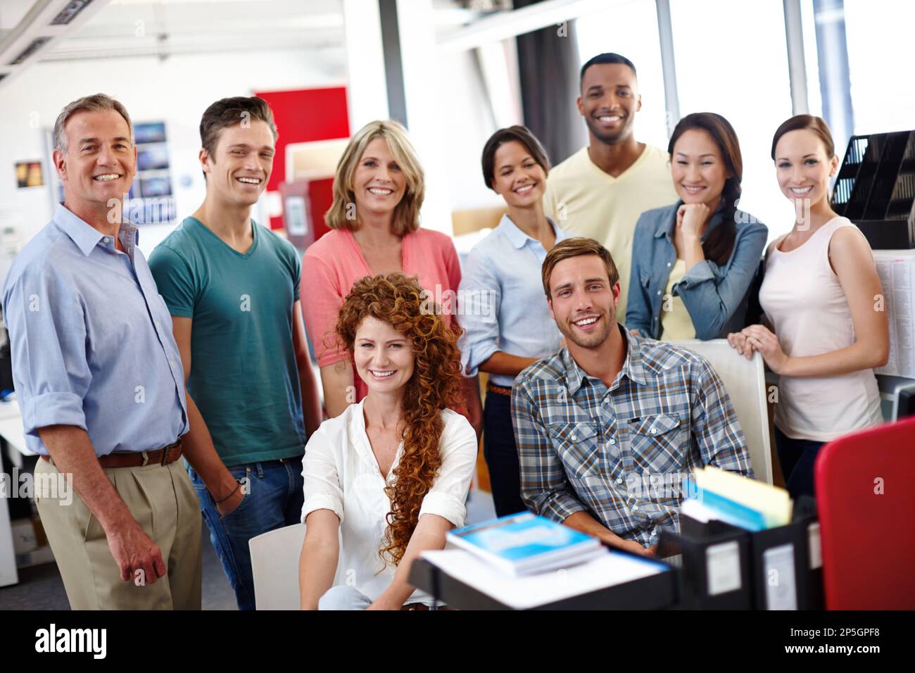 Theyre always ready for action. Portrait of a diverse group of ...