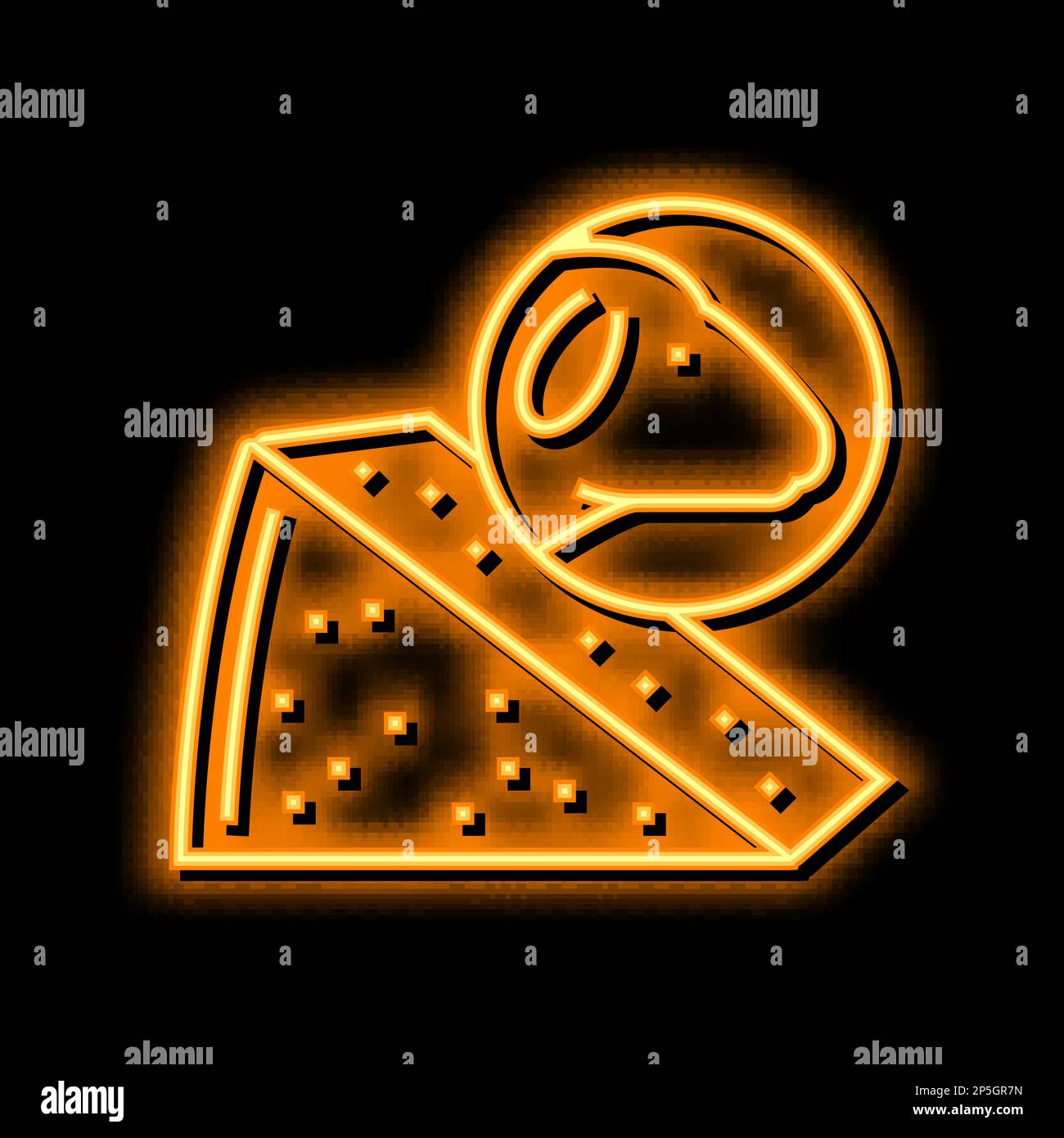 cheese sheep neon glow icon illustration Stock Vector Image & Art - Alamy