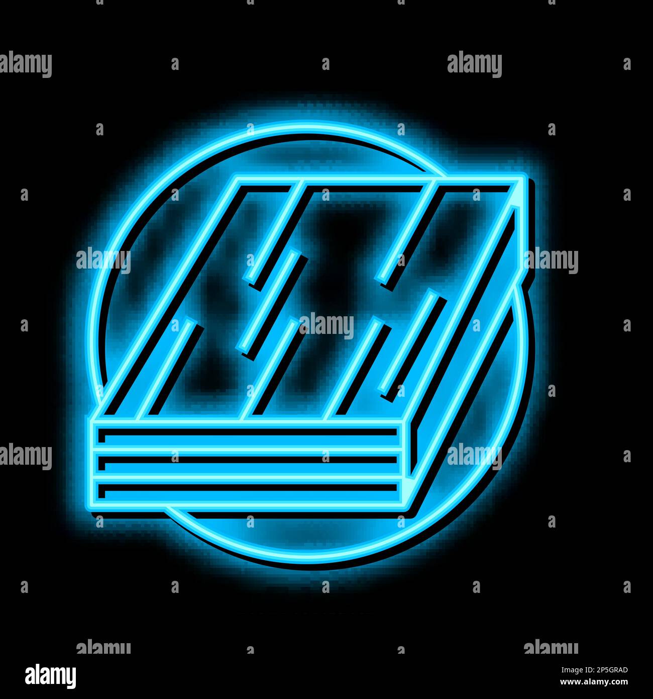 parquet wooden floor neon glow icon illustration Stock Vector Image ...