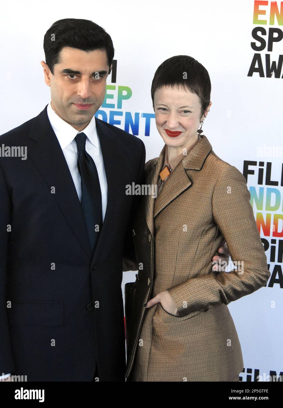 Santa Monica, California, USA 4th March 2023 Actor Karim Saleh and Actress Andrea Riseborough ...