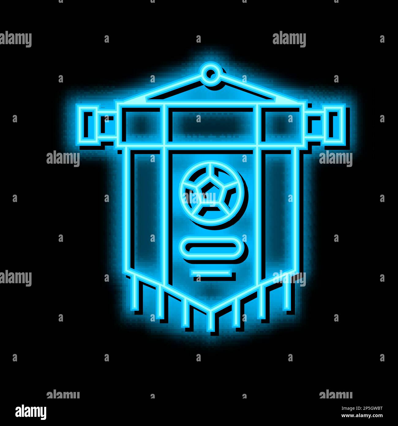 Glowing soccer field Stock Vector Images - Alamy