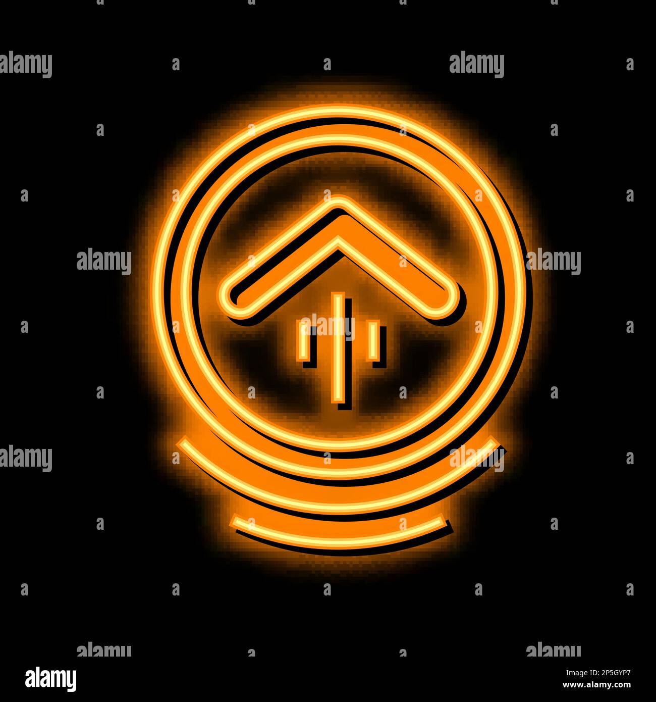 up scroll neon glow icon illustration Stock Vector Image & Art - Alamy