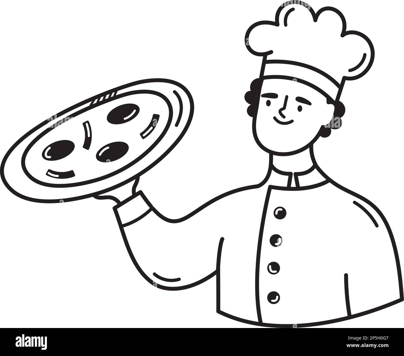 pizza man working Stock Vector Image & Art - Alamy