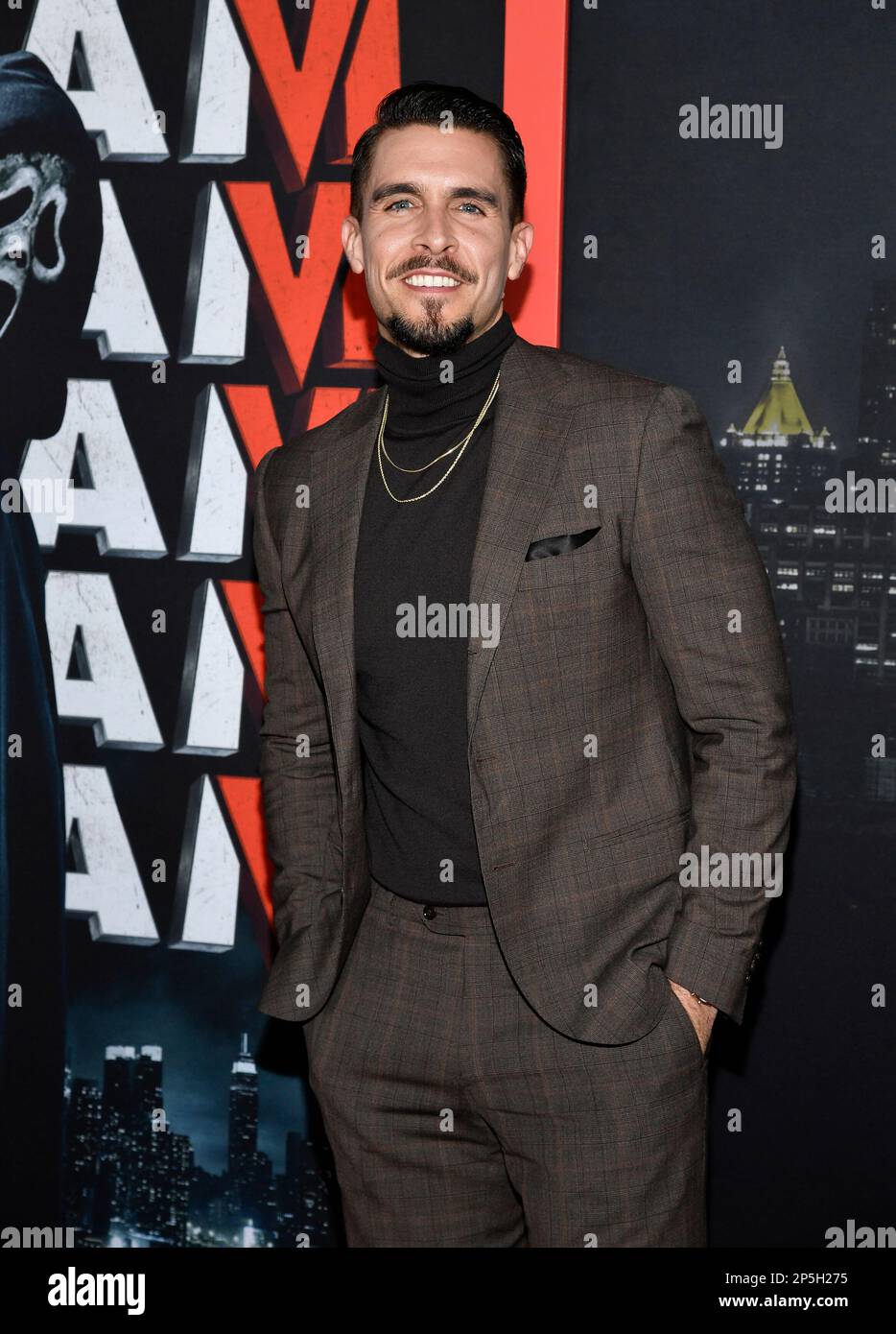 Josh Segarra, attend the world premiere of "Scream VI" at AMC Lincoln ...