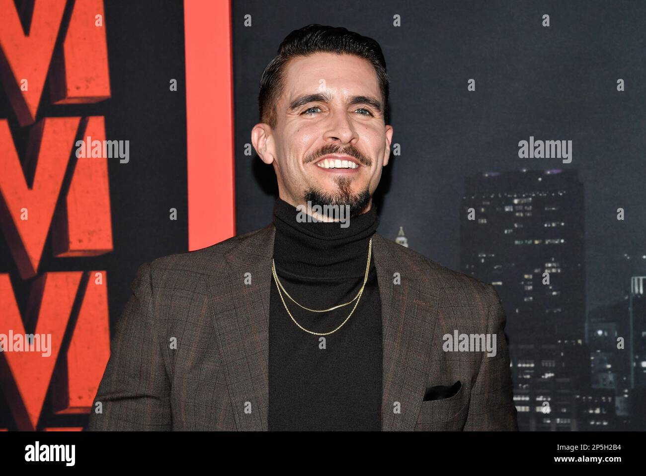 Josh Segarra, attend the world premiere of "Scream VI" at AMC Lincoln ...