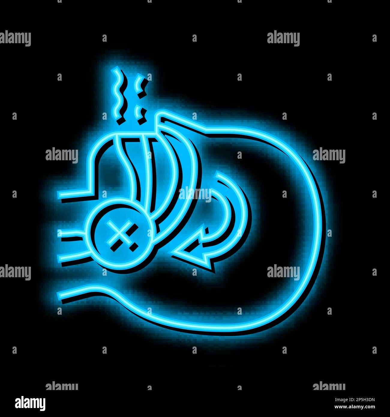 sleep apnea neon glow icon illustration Stock Vector Image & Art - Alamy
