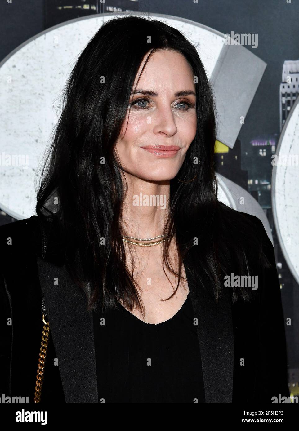 Courteney Cox attends the world premiere of "Scream VI" at AMC Lincoln ...
