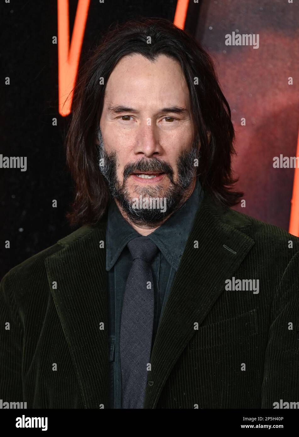 London, UK. 06th Mar, 2023. Keanu Reeves at the John Wick Chapter 4, UK ...