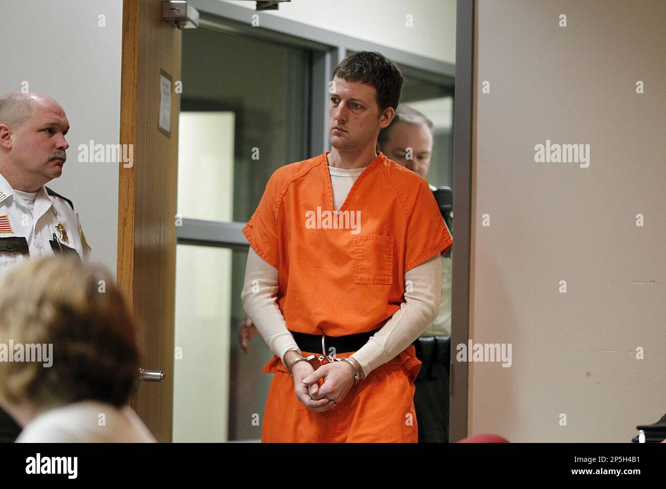 Aaron Schaffhausen makes his way into a St. Croix County Courtroom for ...