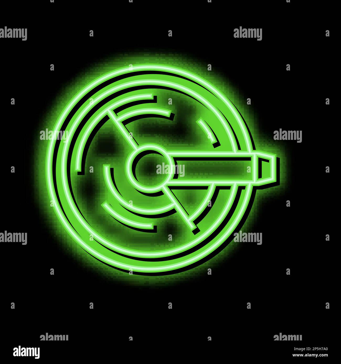 industrial water filtration process neon glow icon illustration Stock ...