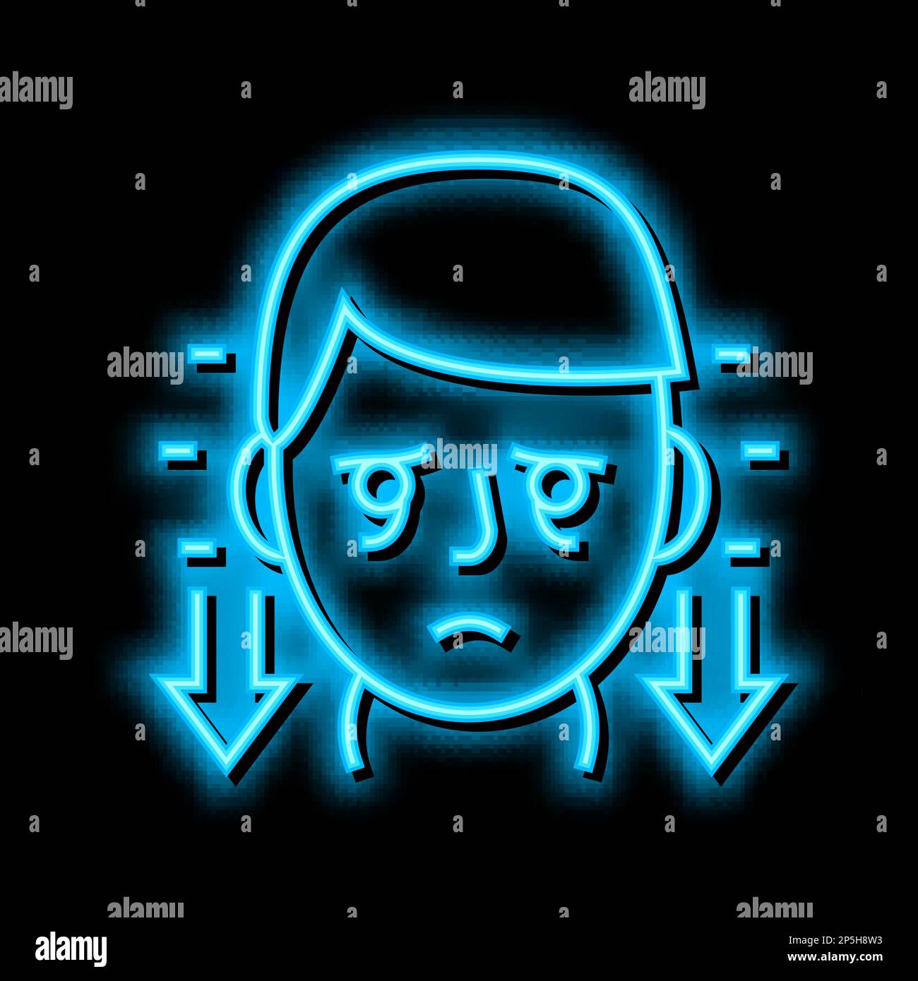 Hyperthyroidism Endocrinology Neon Glow Icon Illustration Stock Vector