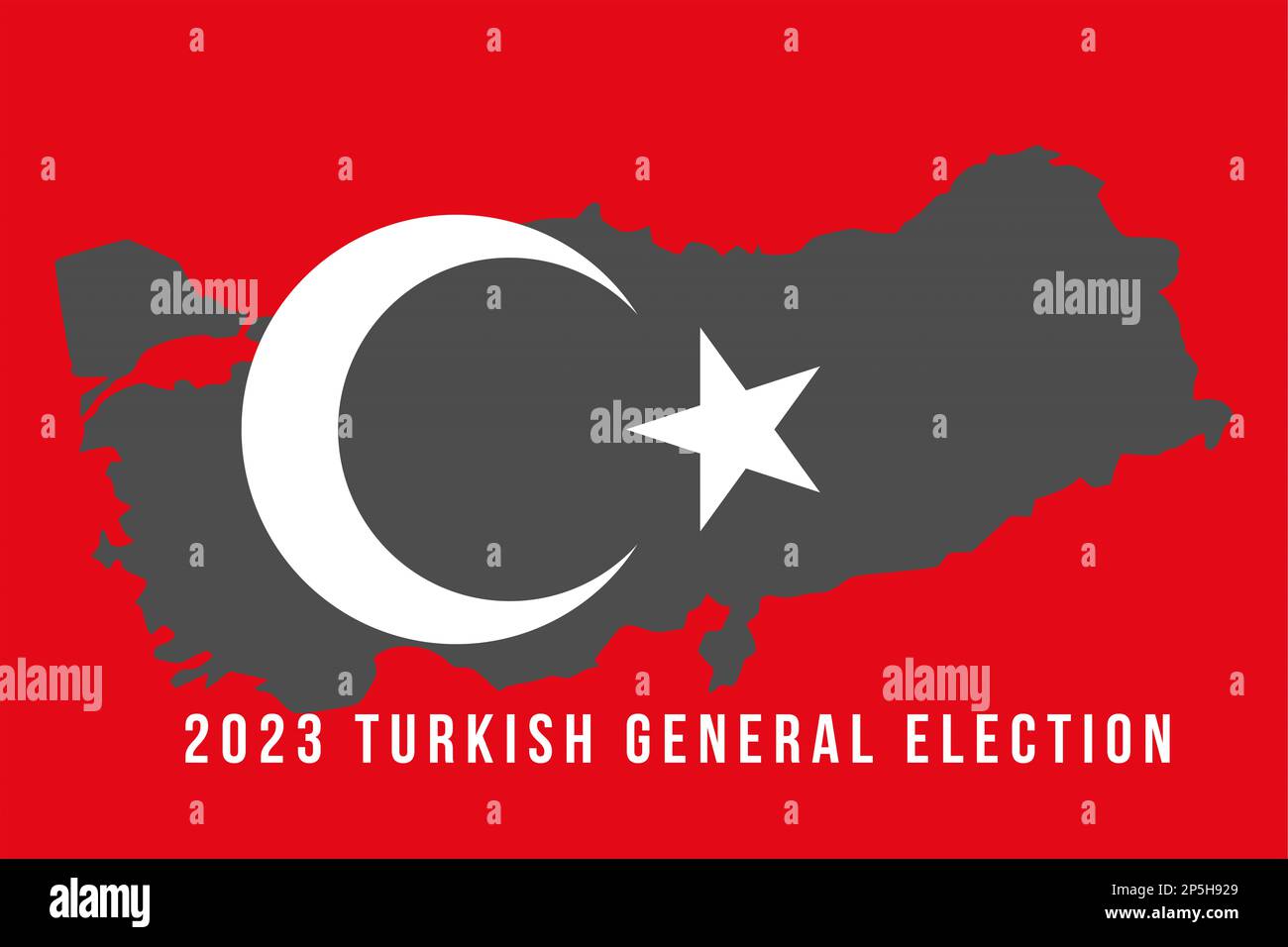 Elections in turkey, 2023 turkish general election, flag turkey Stock ...