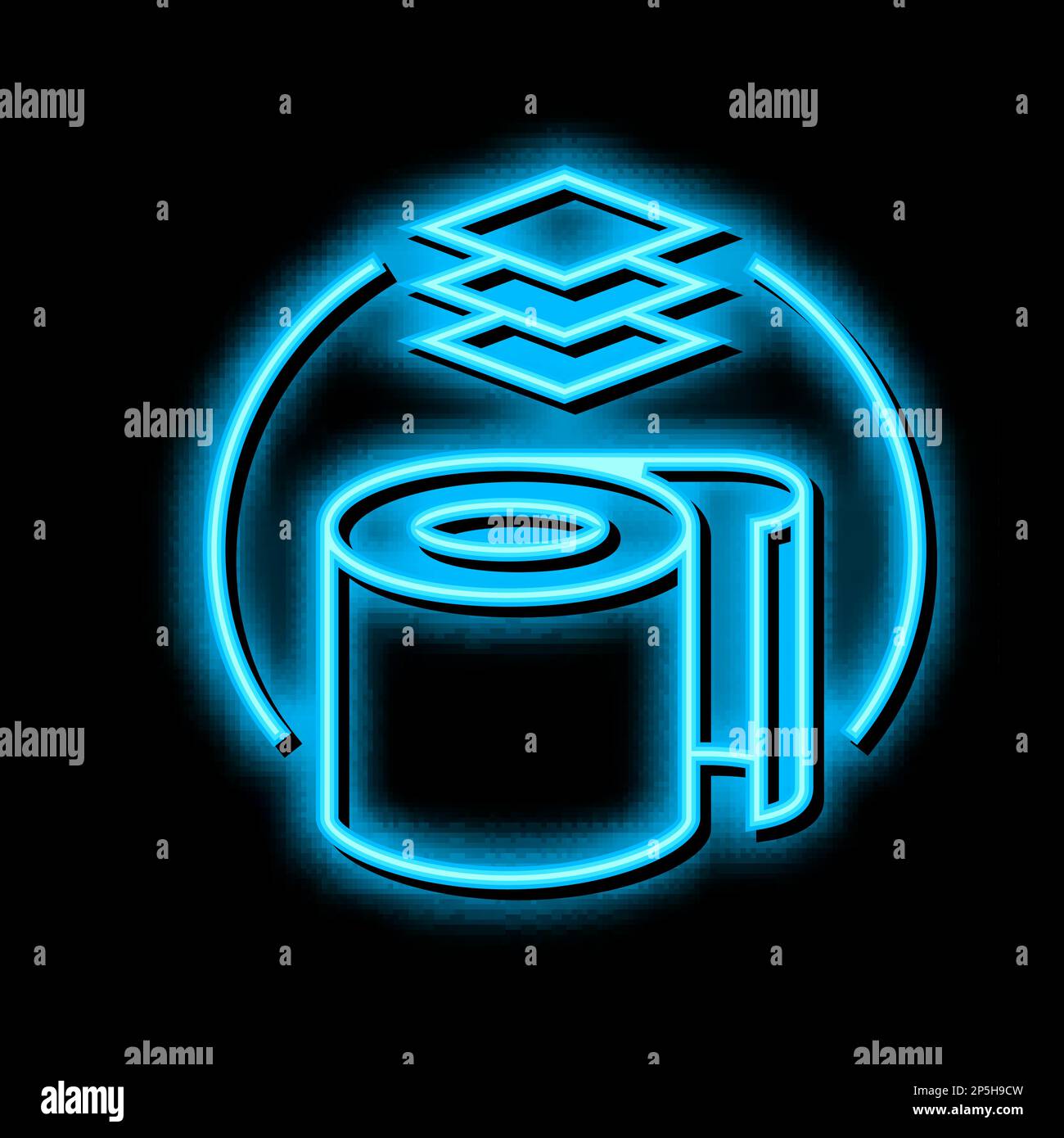 rubber production neon glow icon illustration Stock Vector Image & Art ...