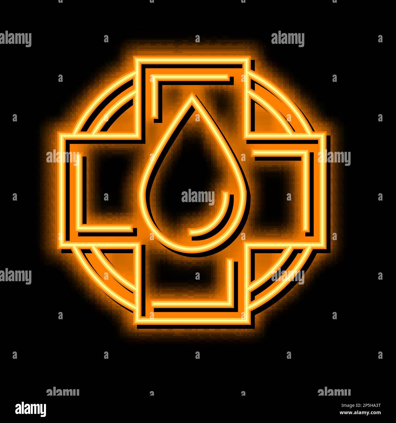 health blood neon glow icon illustration Stock Vector Image & Art - Alamy