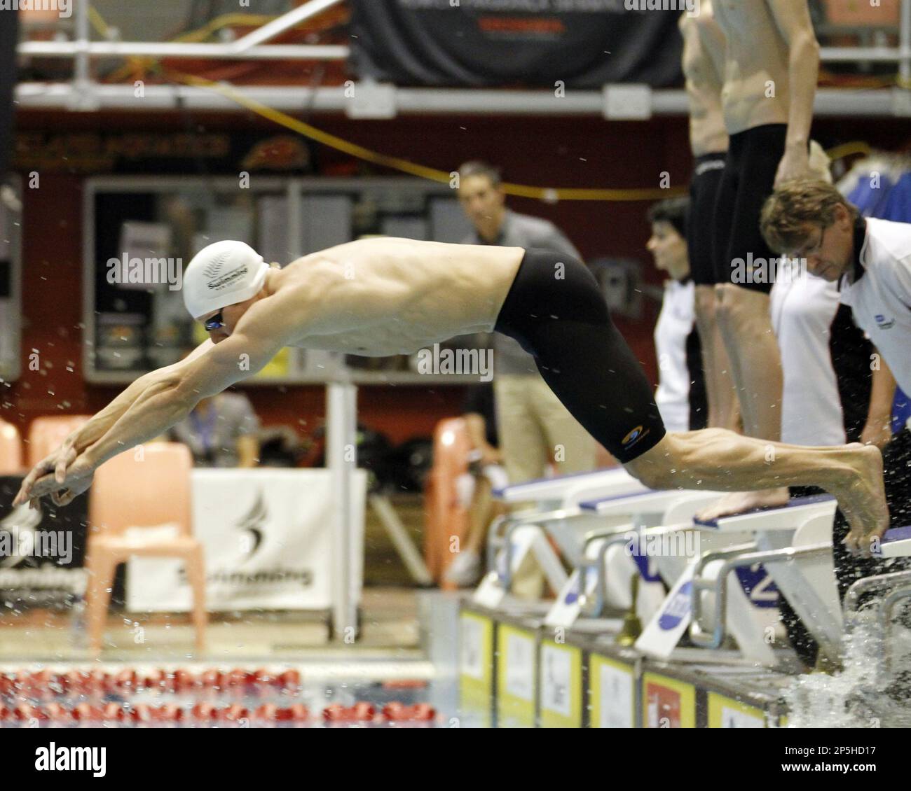 Steven Kent, of North Shore, New Zealand, in the Men's 4x100m LC Medley ...