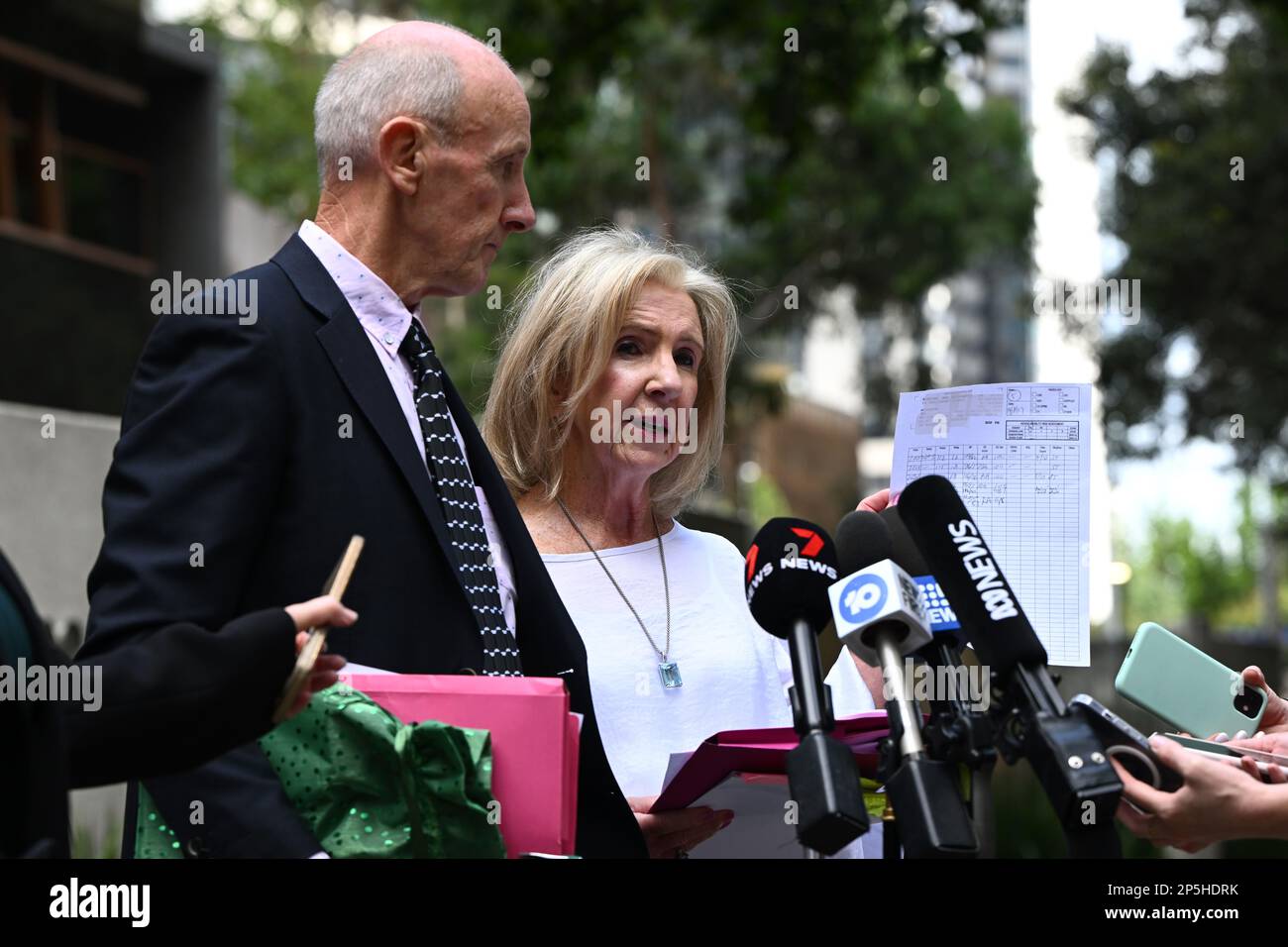 Dr Brian Moylan (left) and Marg Moylan, parents of Annie O’Brien speak ...