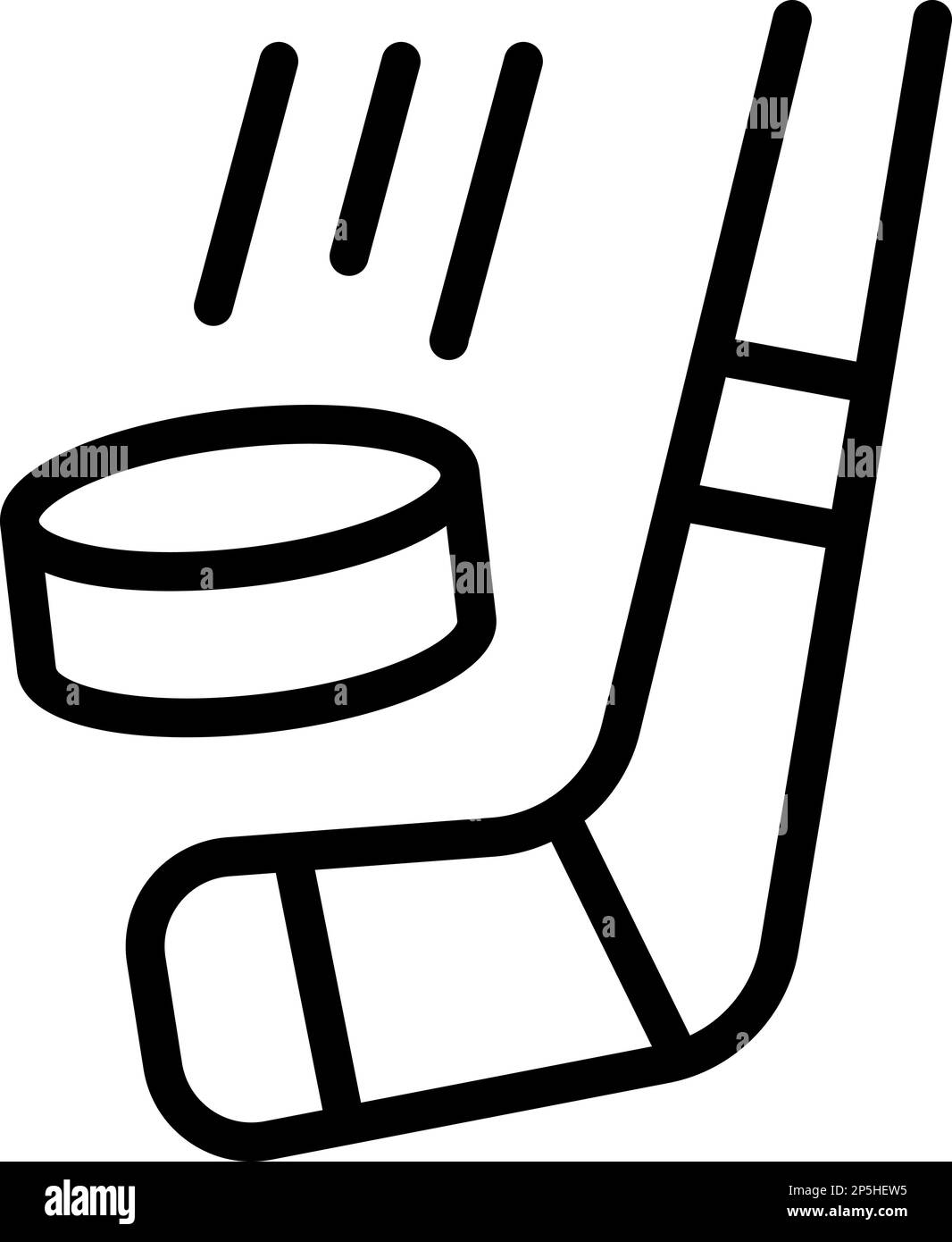 Hockey stick icon outline vector. Shop store. Inventory item Stock ...