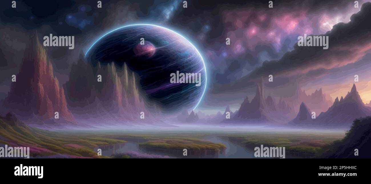 Dimensions of solar system Stock Vector Images - Alamy