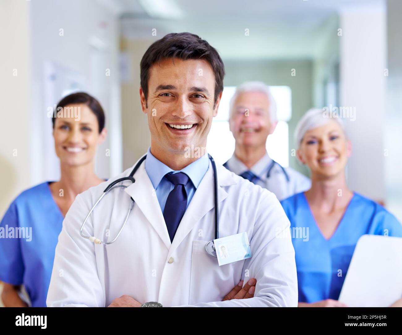 Better healing through positivity. Portrait of a smiling medical team ...