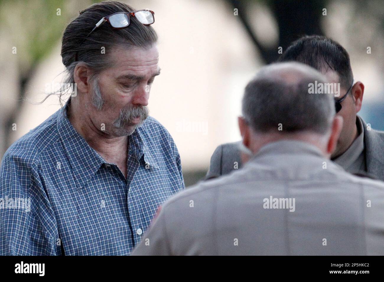 Mark Norwood, left, accused of the 1986 murder of Christine Morton ...