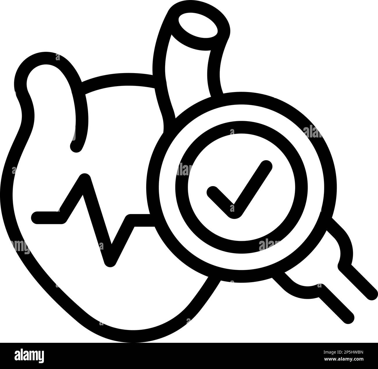 Heart treatment icon outline vector. Cardiac surgery. Medical clinic ...