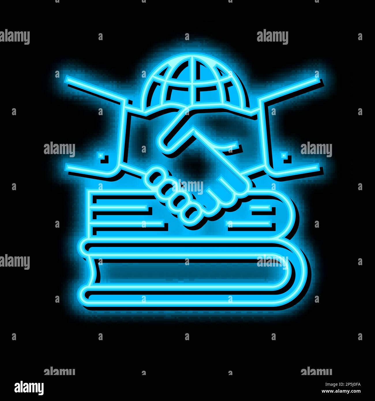 diplomatic history neon glow icon illustration Stock Vector Image & Art ...