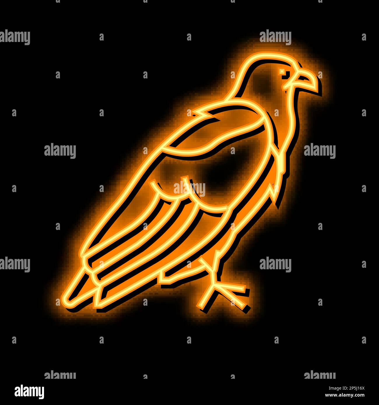 eagle bird neon glow icon illustration Stock Vector Image & Art - Alamy