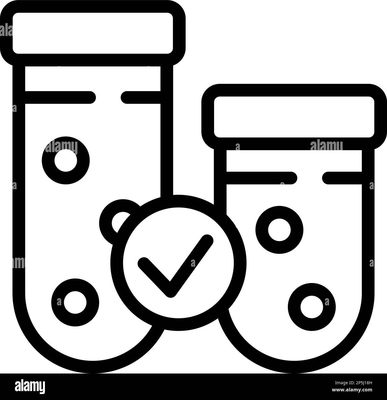 Test tube lab icon outline vector. Medicine operation. Cardio patient ...