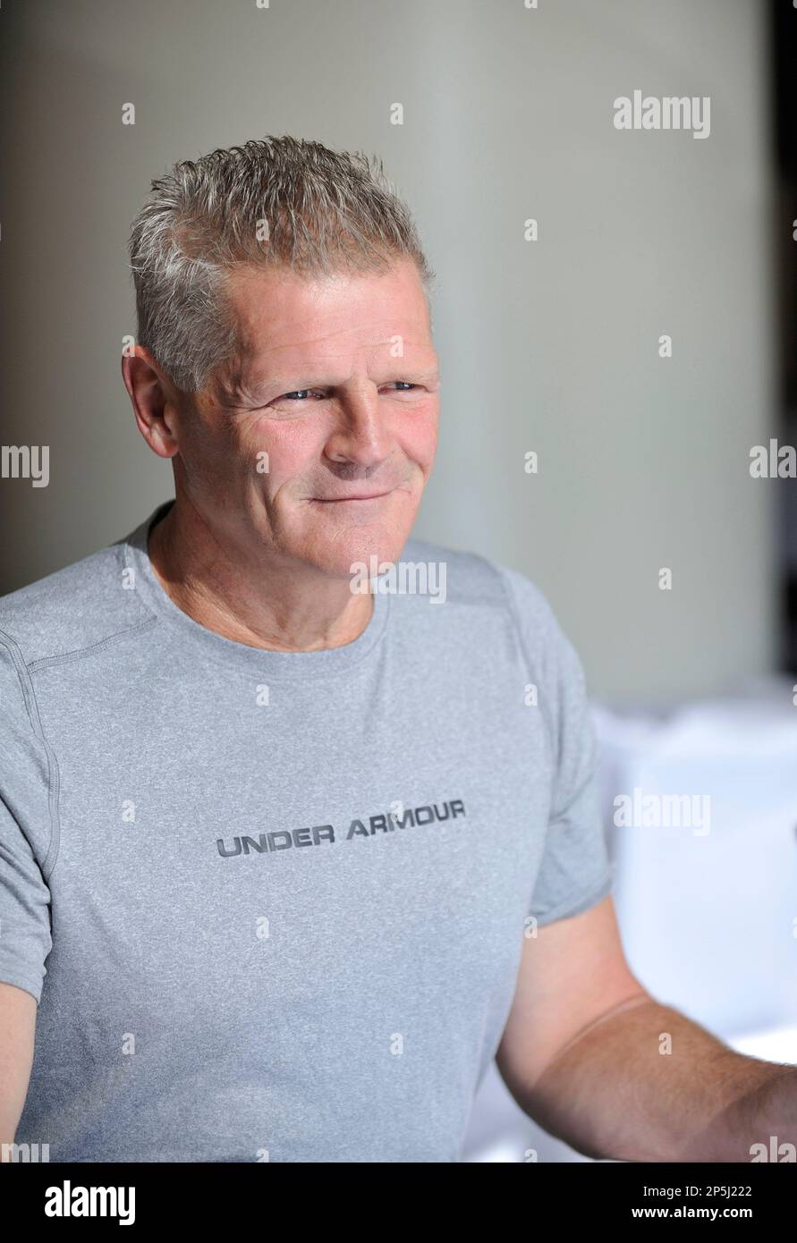 A photograph of Chris Nilan, a retired professional ice hockey player ...