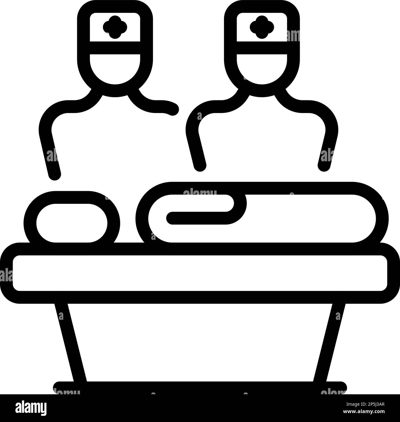 Cardiac Surgeon Clinic Icon Outline Vector Medicine Disease Cardio