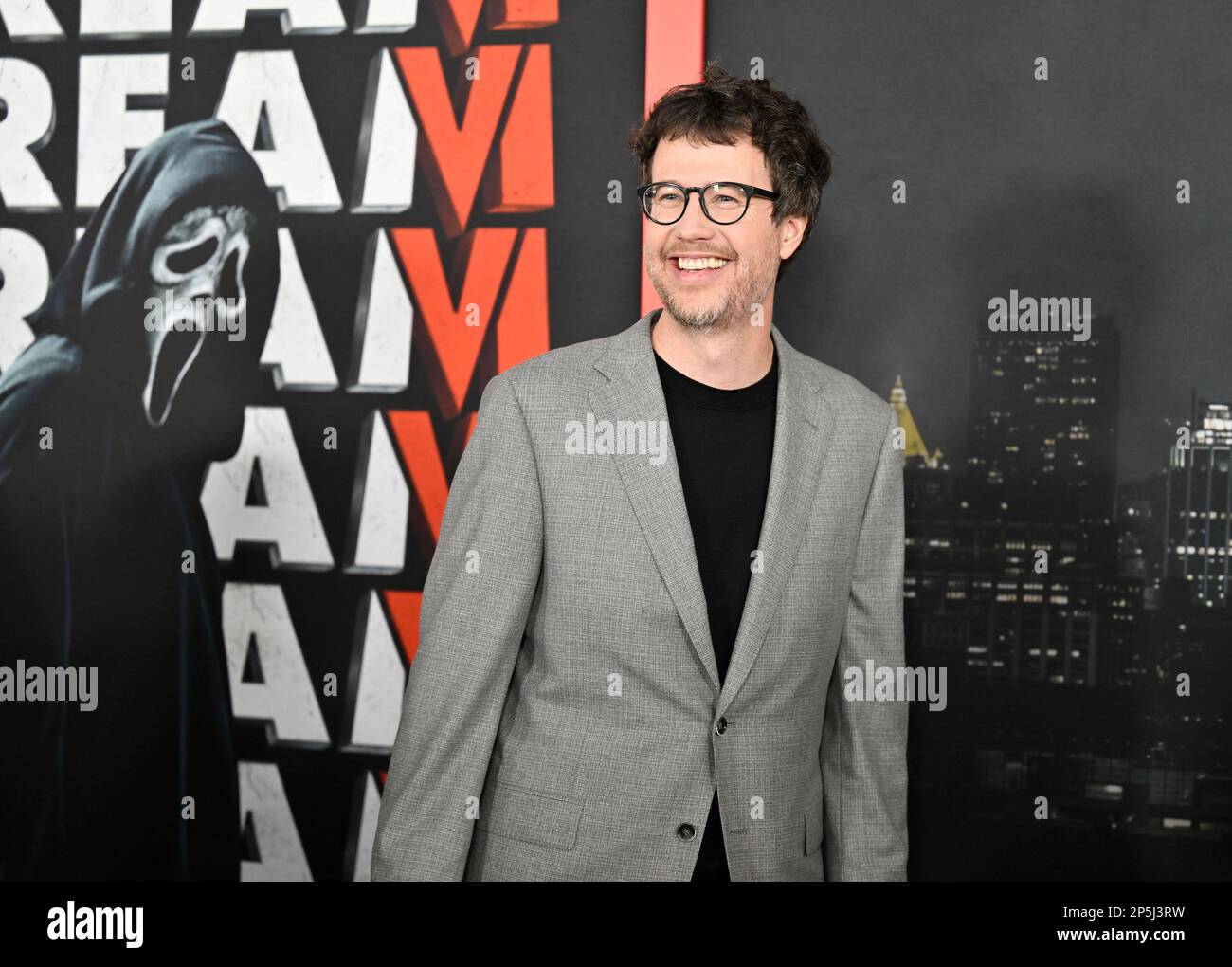 Director Tyler Gillett attends the world premiere of "Scream VI" at AMC ...