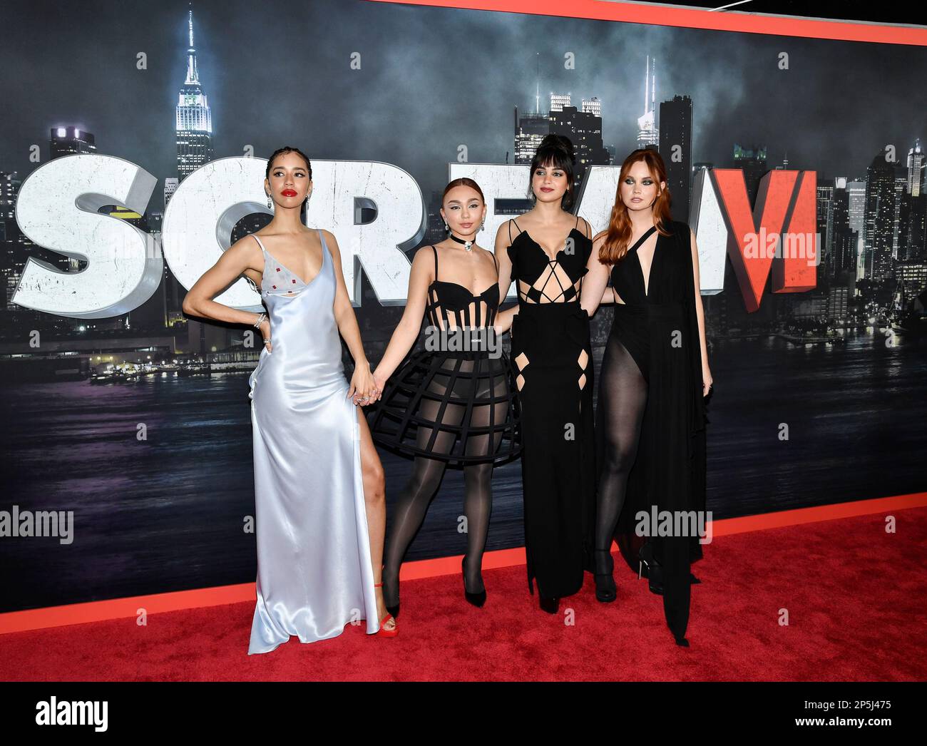 Jasmin Savoy Brown, left, Devyn Nekoda, Melissa Barrera and Liana ...